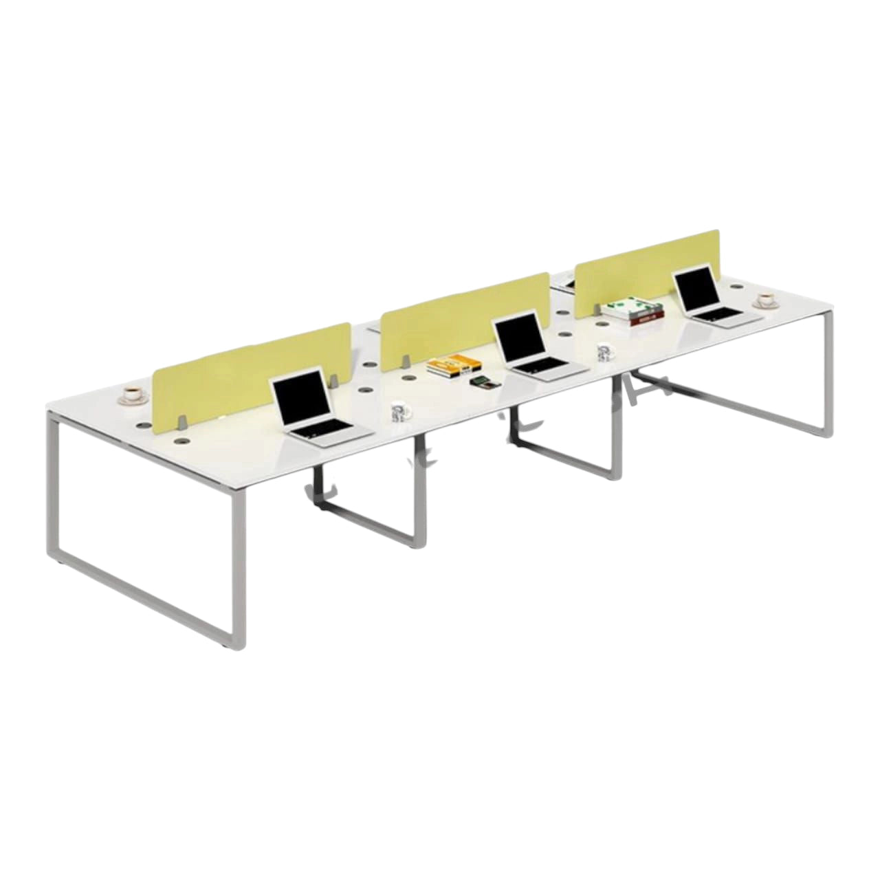 Workstation for three persons 001 – Woods.pk